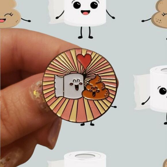 Jewelry | Toiletpaperandpoopbestfriendsenamelpin | Poshmark